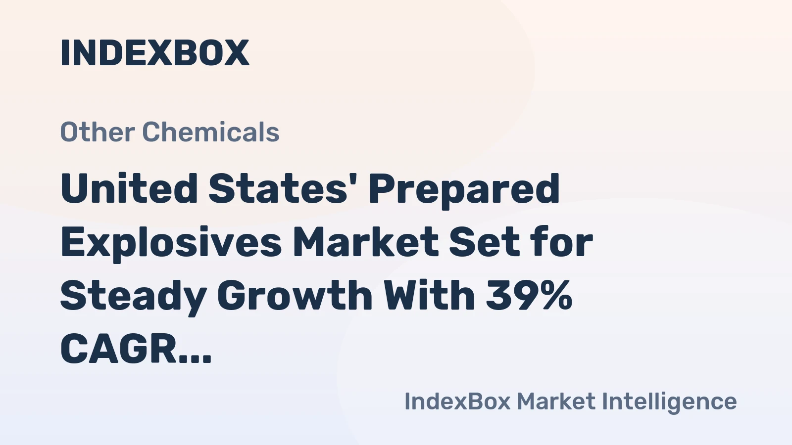 United States' Prepared Explosives Market Set for Steady Growth With 39% CAGR Through 2035