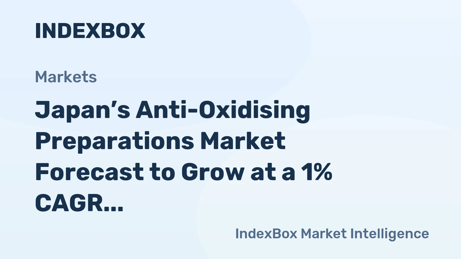 Japan’s Anti-Oxidising Preparations Market Forecast to Grow at a 1% CAGR Through 2035