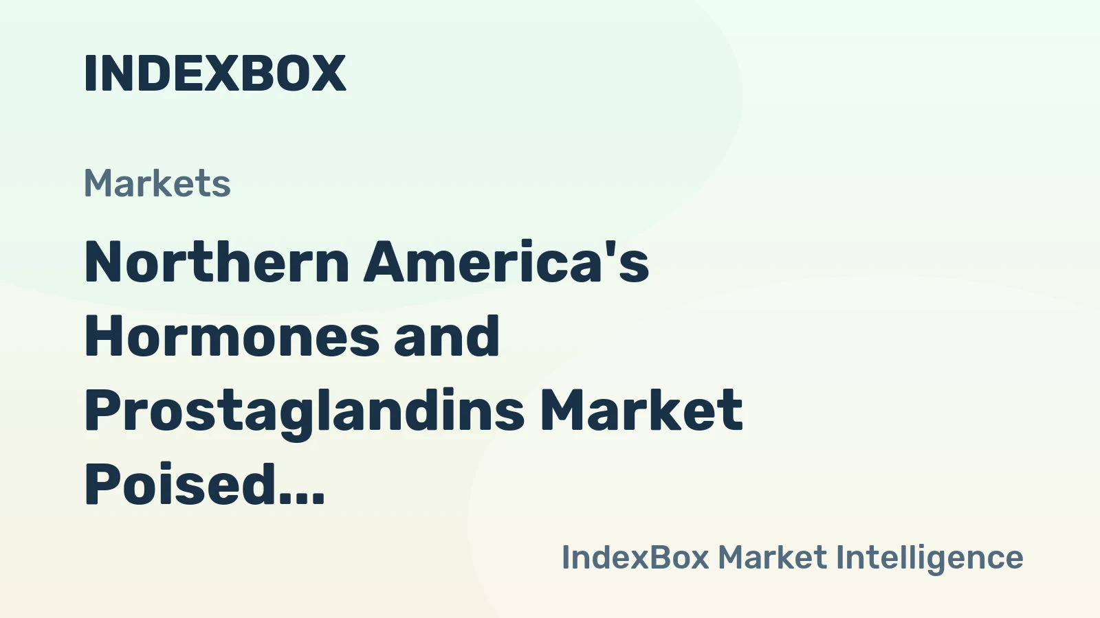 Northern America's Hormones and Prostaglandins Market Poised for Steady Growth with a 3.3% CAGR in Value