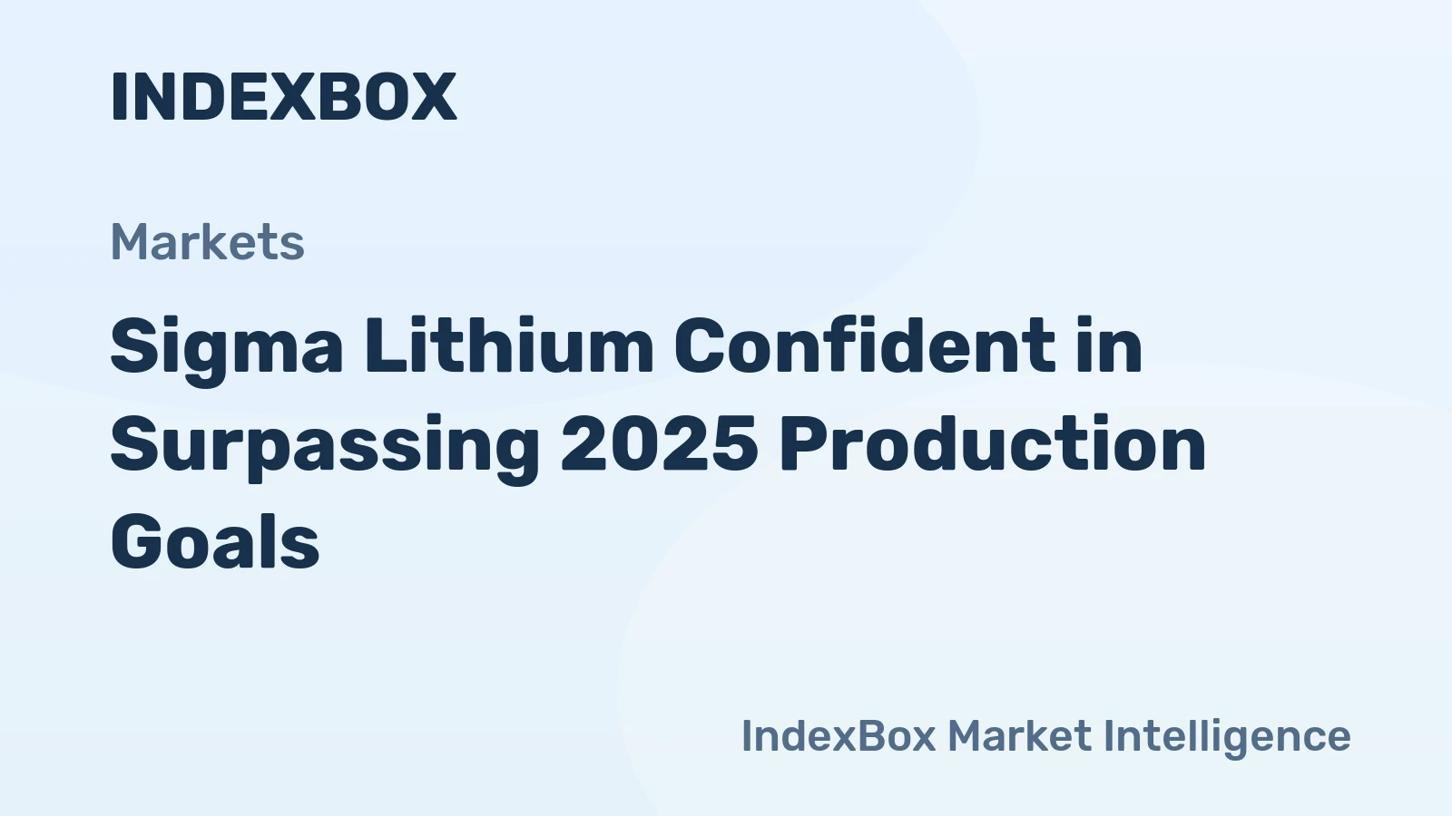 Sigma Lithium Confident in Surpassing 2025 Production Goals