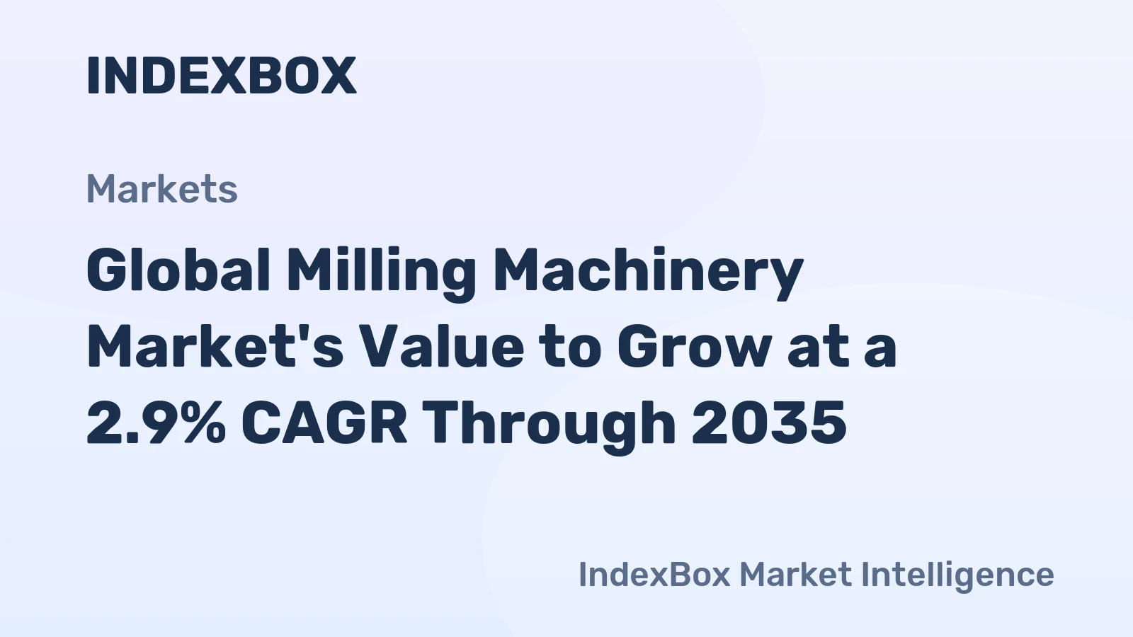 Global Milling Machinery Market's Value to Grow at a 2.9% CAGR Through 2035