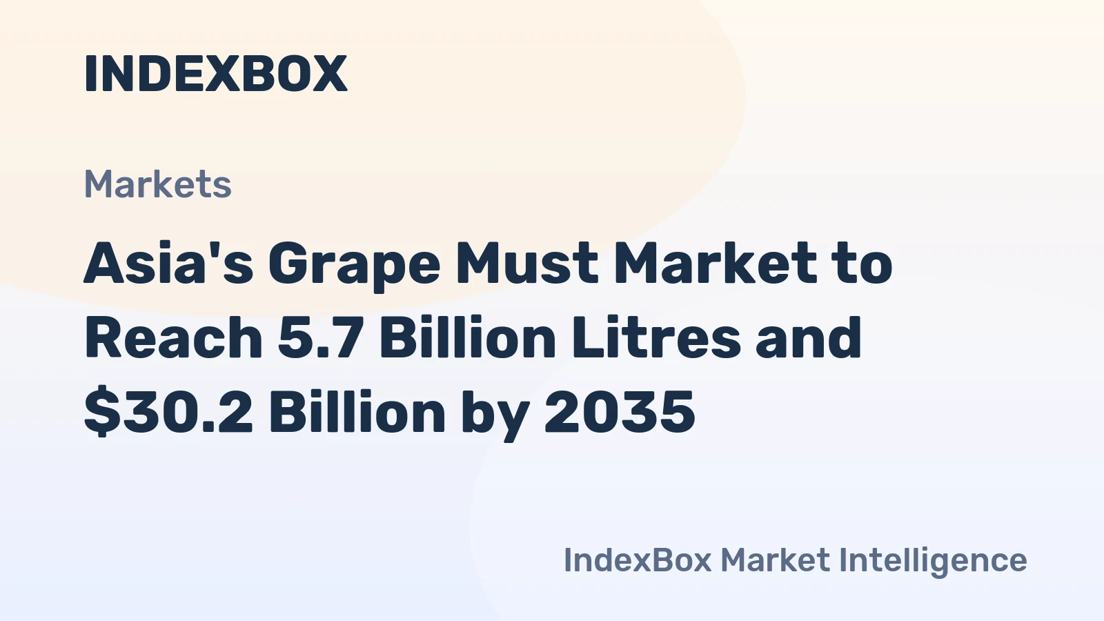 Asia's Grape Must Market to Reach 5.7 Billion Litres and $30.2 Billion by 2035