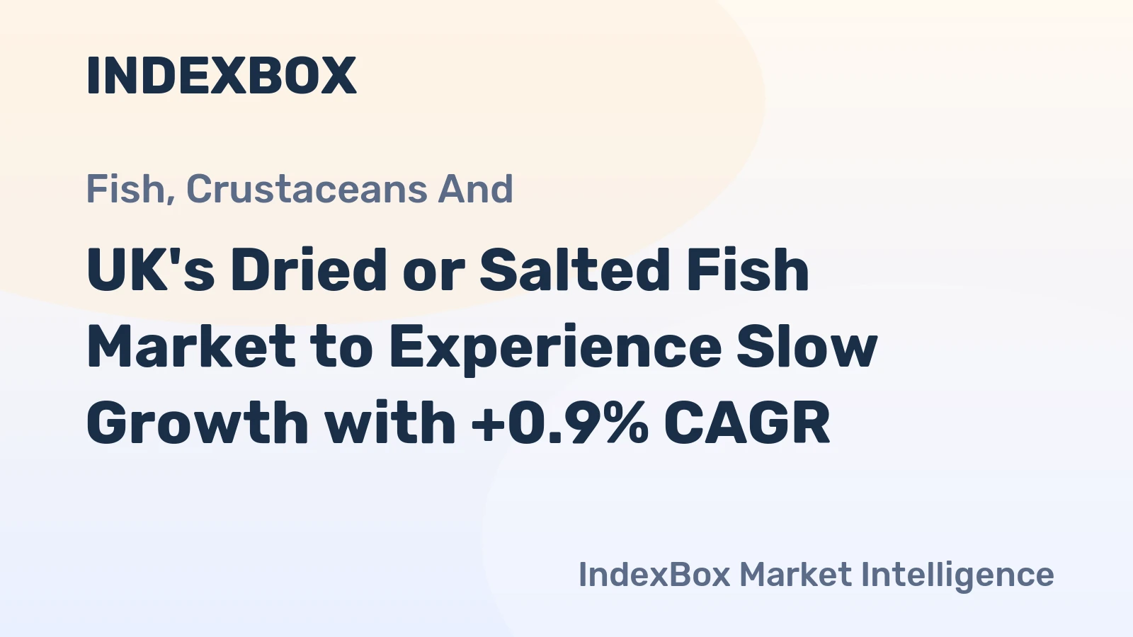 UK's Dried or Salted Fish Market to Experience Slow Growth with +0.9% CAGR