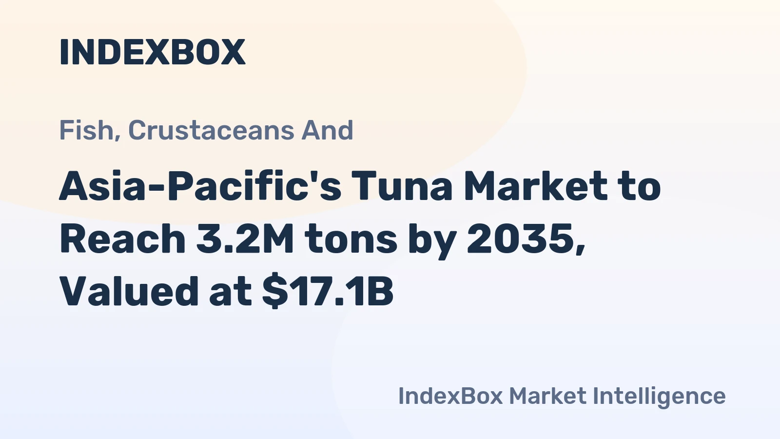 Asia-Pacific's Tuna Market to Reach 3.2M tons by 2035, Valued at $17.1B