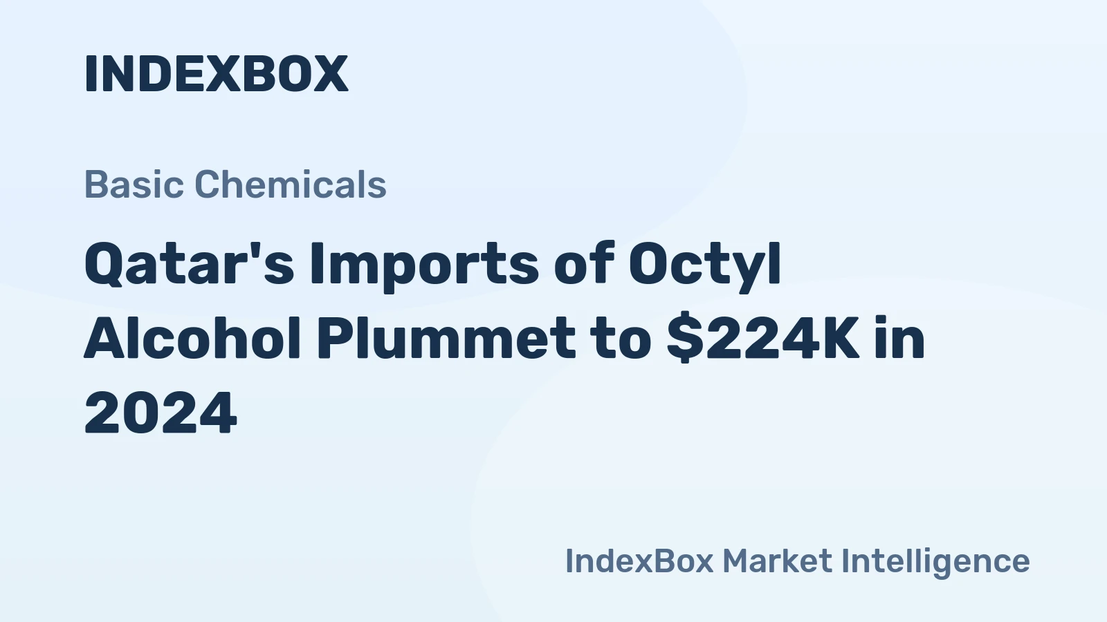 Qatar's Imports of Octyl Alcohol Plummet to $224K in 2024