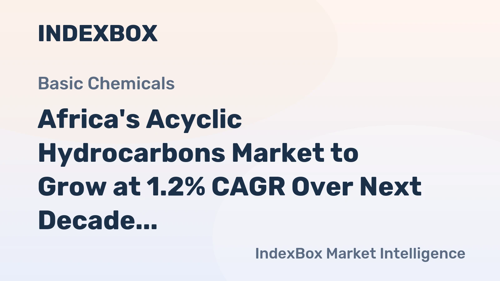 Africa's Acyclic Hydrocarbons Market to Grow at 1.2% CAGR Over Next Decade