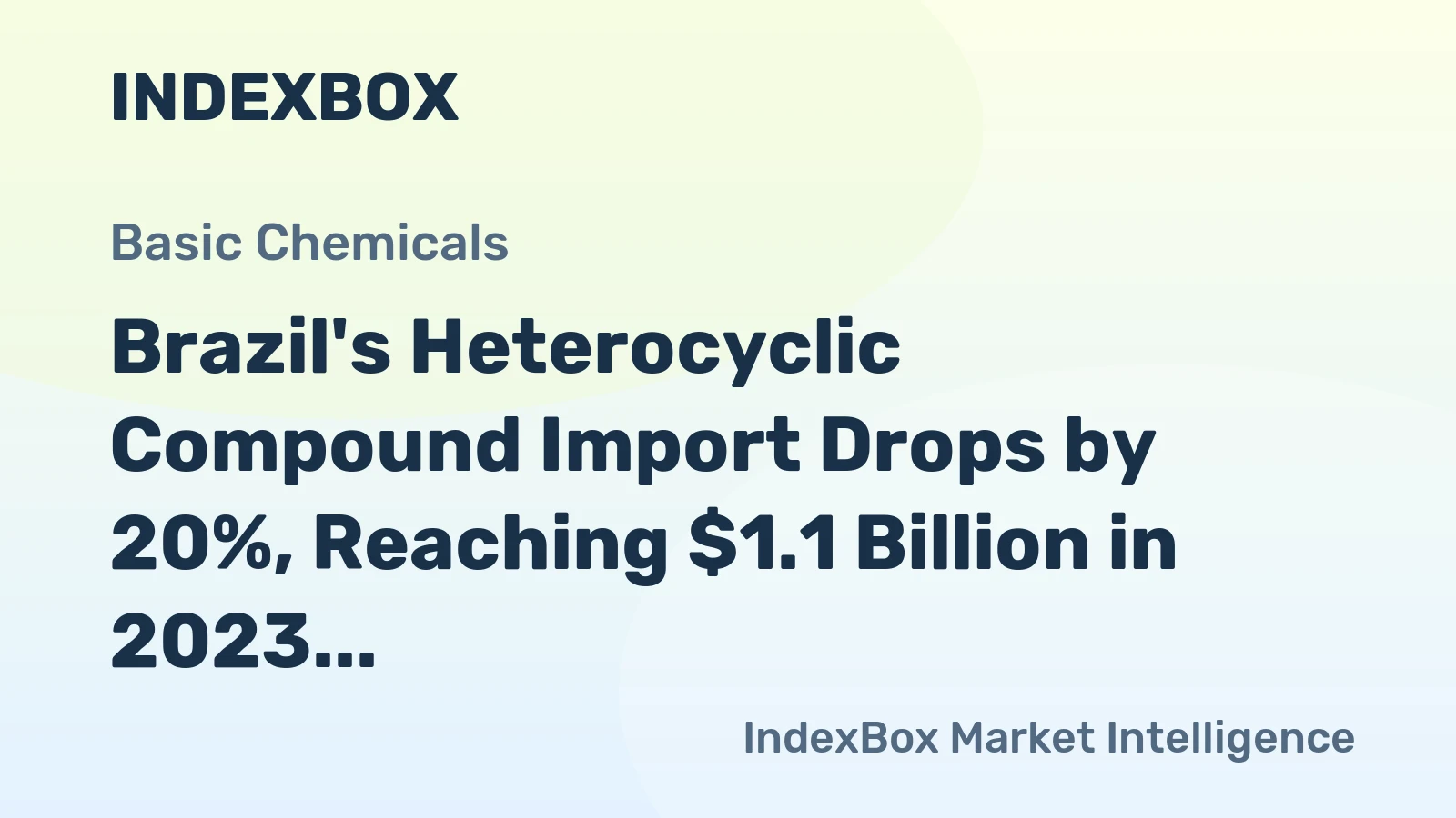 Brazil's Heterocyclic Compound Import Drops by 20%, Reaching $1.1 Billion in 2023