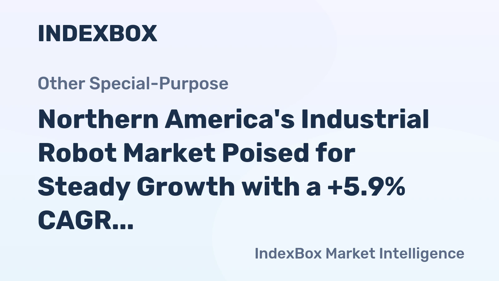 Northern America's Industrial Robot Market Poised for Steady Growth with a +5.9% CAGR in Value Through 2035