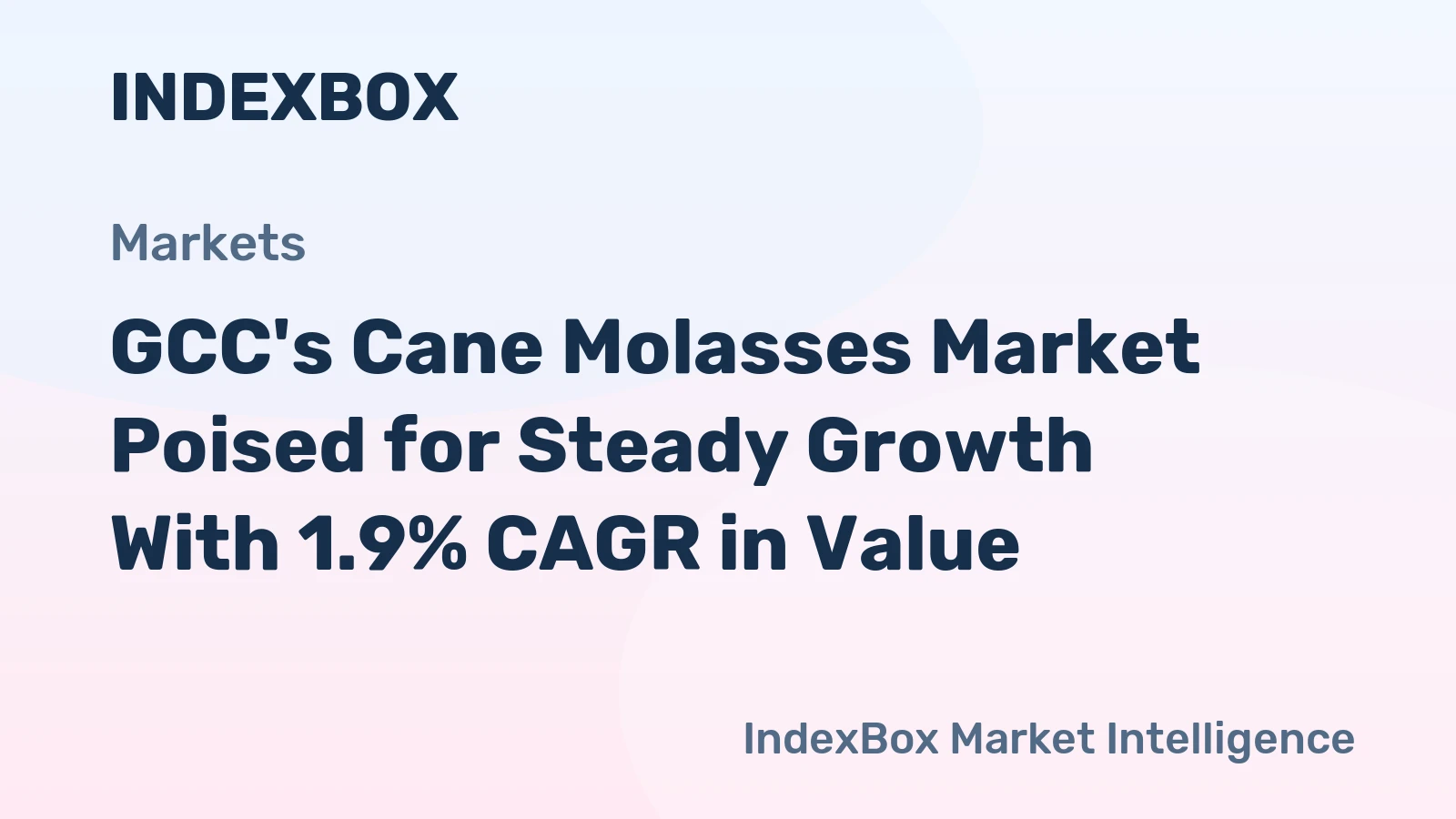 GCC's Cane Molasses Market Poised for Steady Growth With 1.9% CAGR in Value