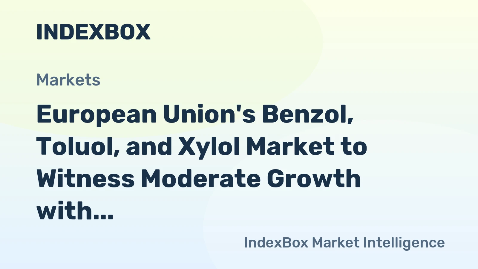 European Union's Benzol, Toluol, and Xylol Market to Witness Moderate Growth with +0.6% CAGR from 2024 to 2035, Reaching 3.9M tons