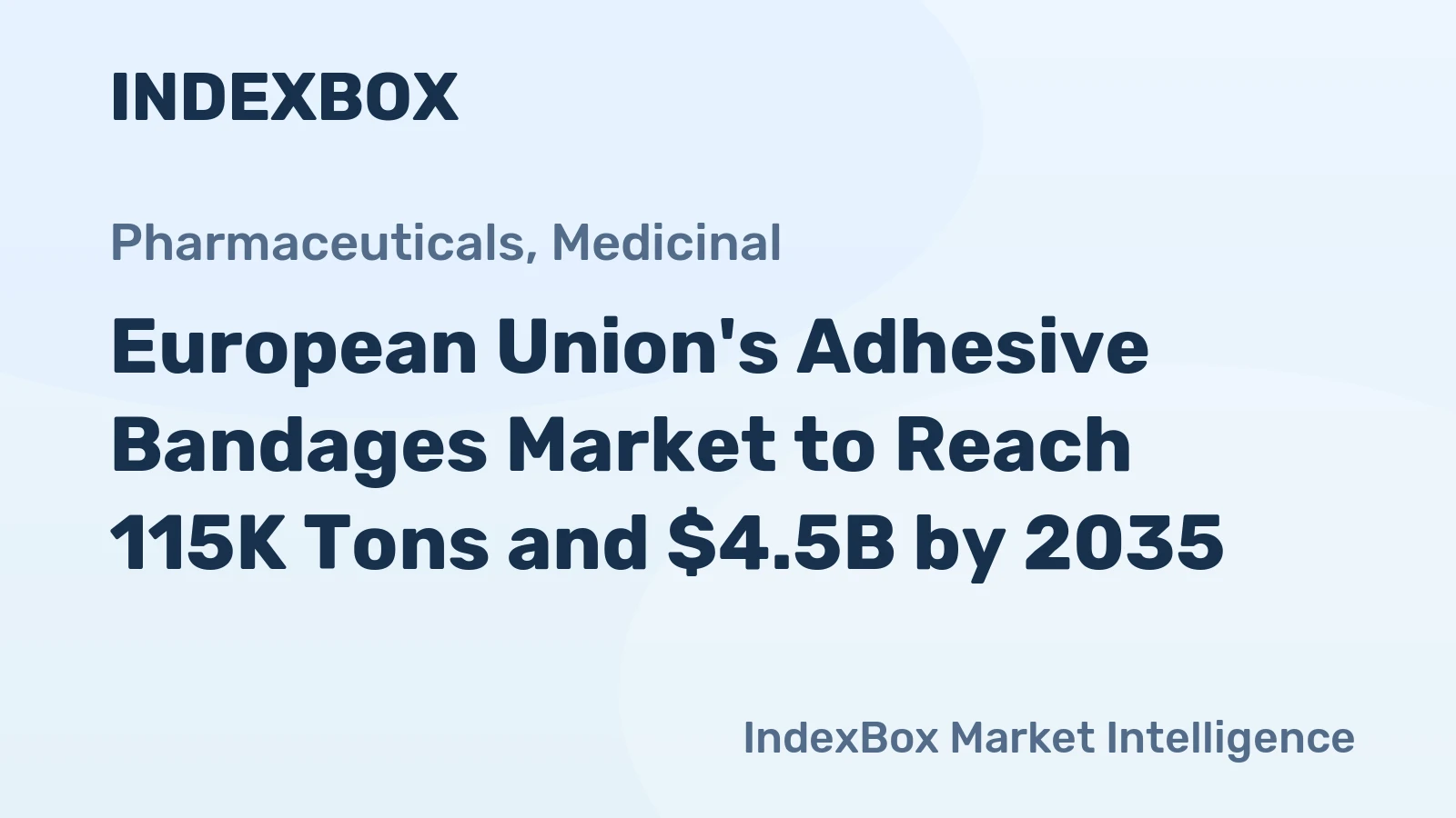 European Union's Adhesive Bandages Market to Reach 115K Tons and $4.5B by 2035