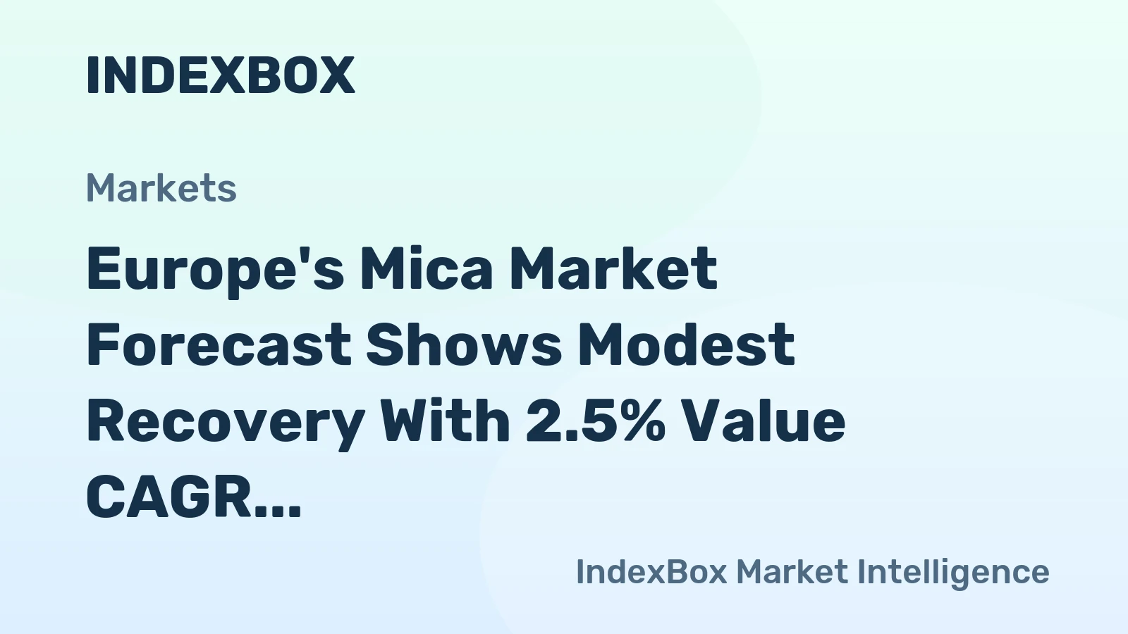 Europe's Mica Market Forecast Shows Modest Recovery With 2.5% Value CAGR Through 2035