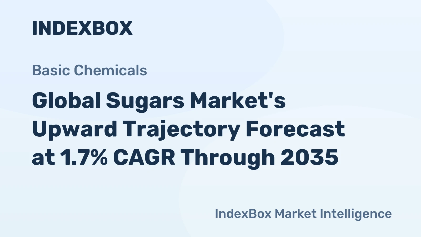 Global Sugars Market's Upward Trajectory Forecast at 1.7% CAGR Through 2035