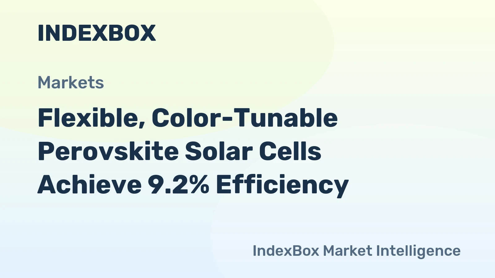 Flexible, Color-Tunable Perovskite Solar Cells Achieve 9.2% Efficiency