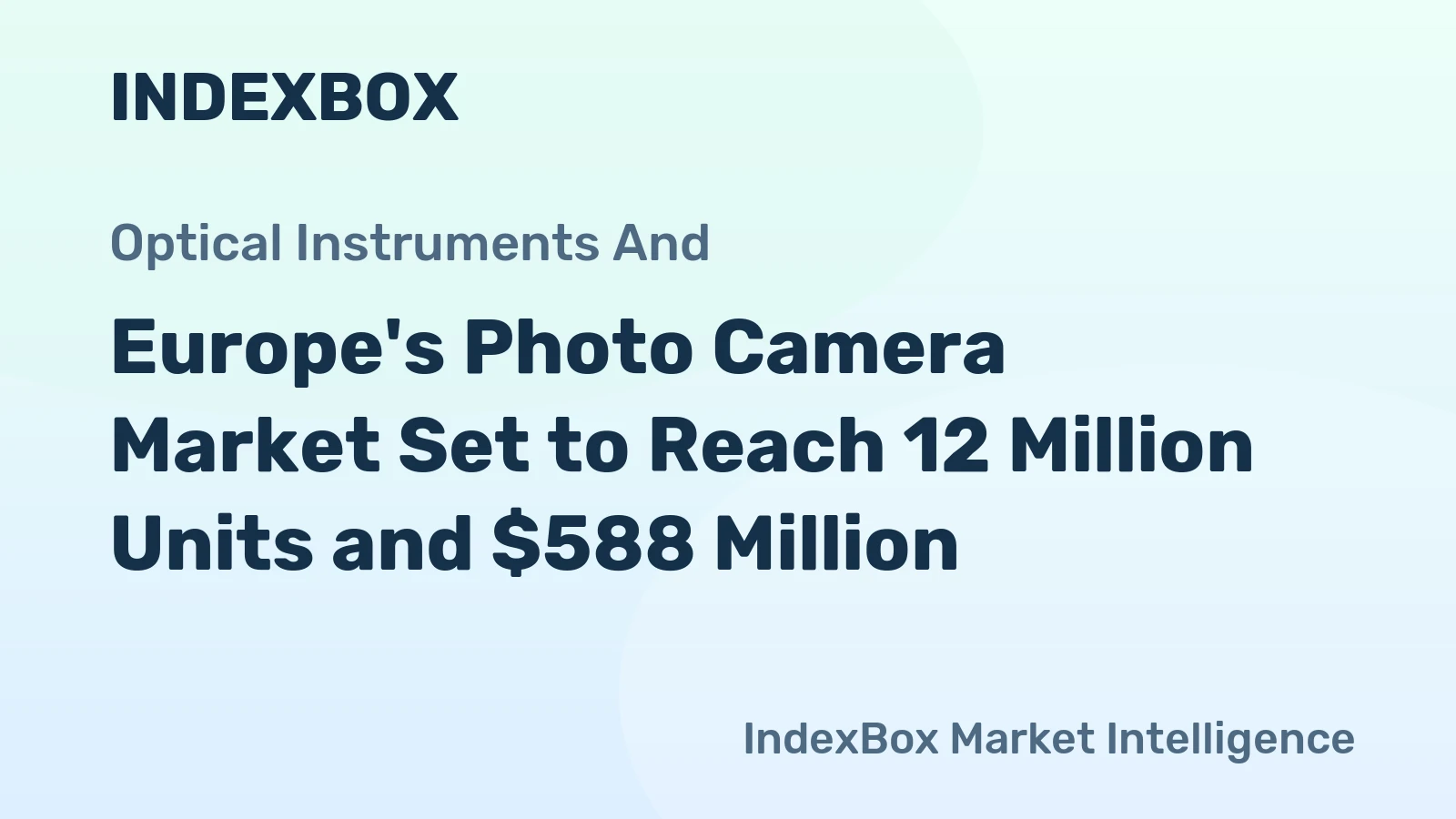 Europe's Photo Camera Market Set to Reach 12 Million Units and $588 Million
