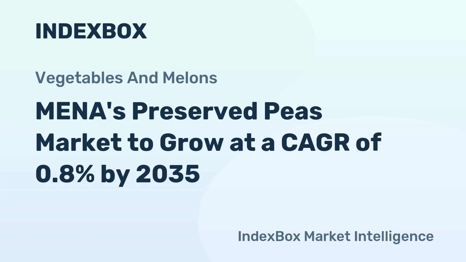 MENA's Preserved Peas Market to Grow at a CAGR of 0.8% by 2035