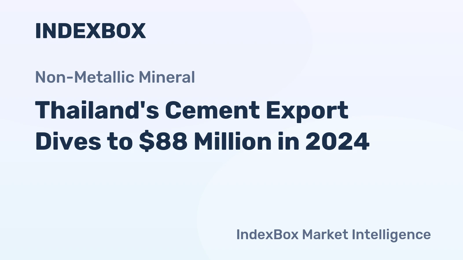 Thailand's Cement Export Dives to $88 Million in 2024