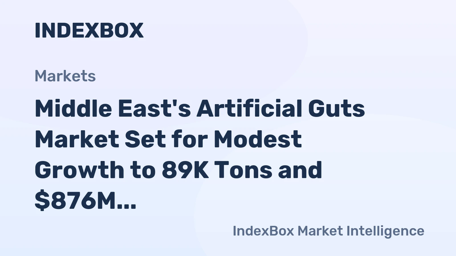 Middle East's Artificial Guts Market Set for Modest Growth to 89K Tons and $876M by 2035