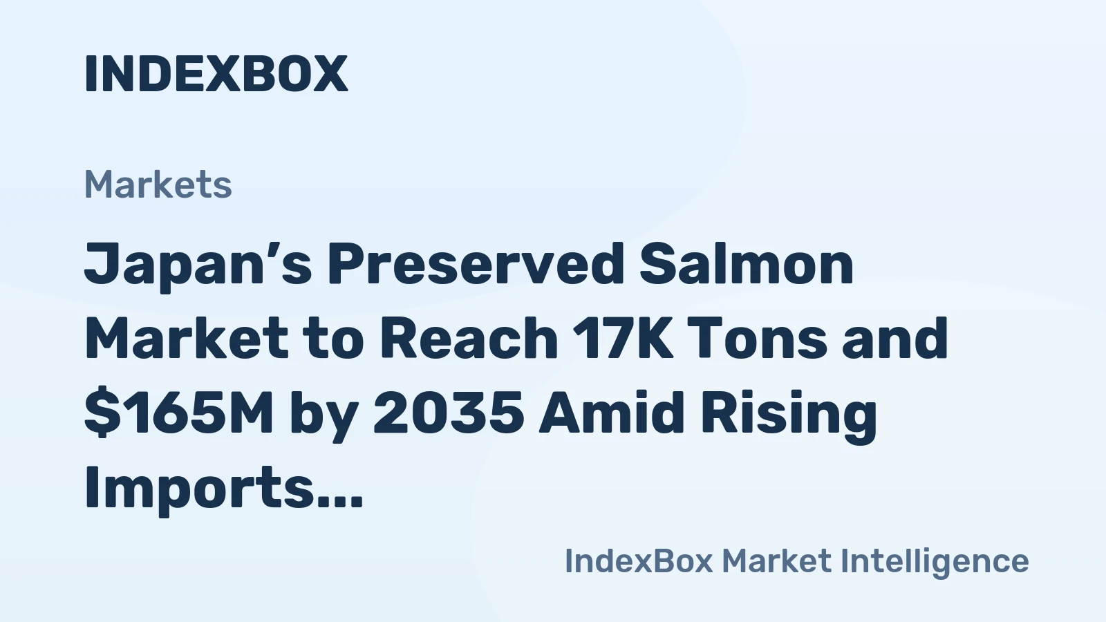 Japan’s Preserved Salmon Market to Reach 17K Tons and $165M by 2035 Amid Rising Imports