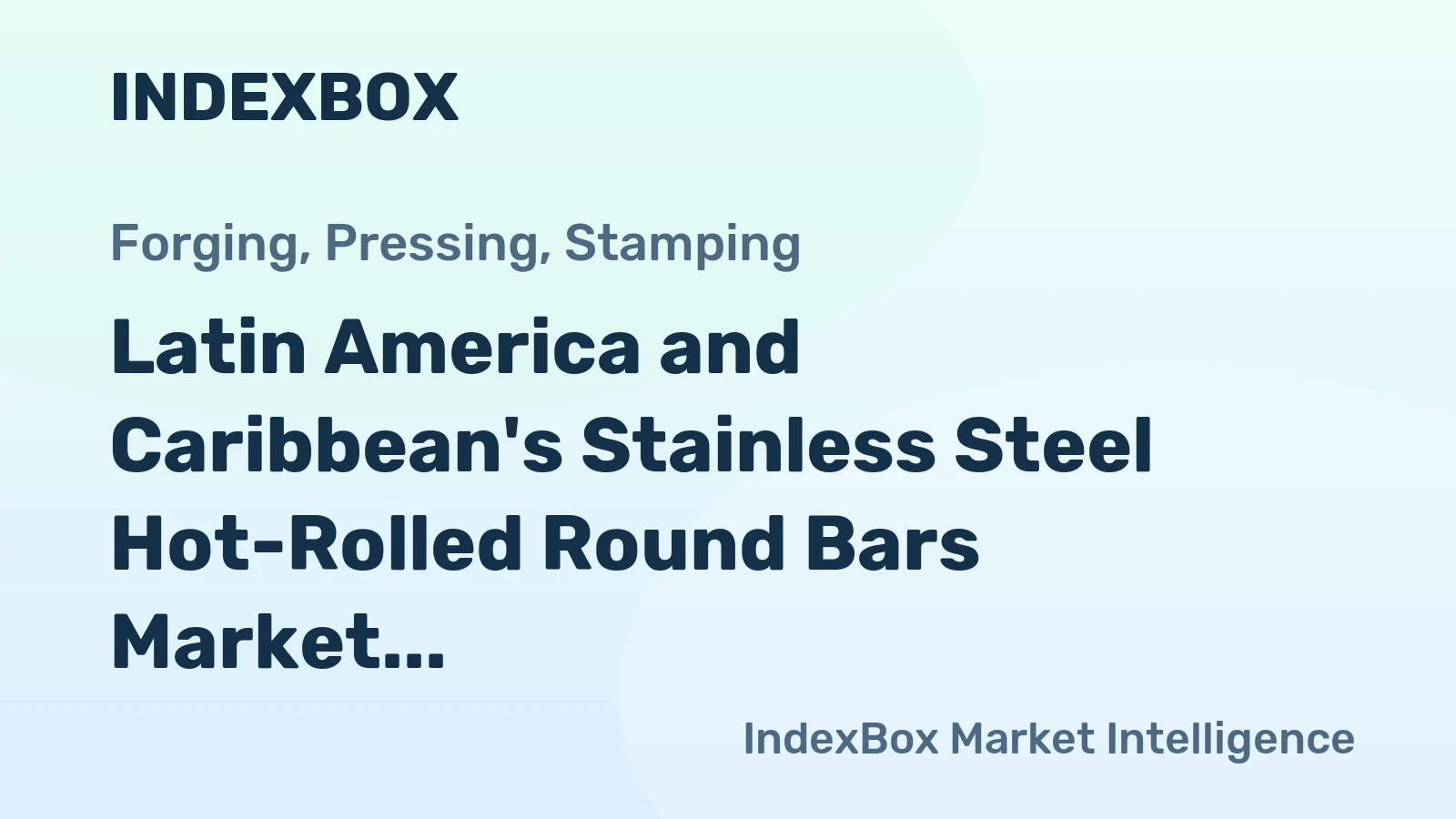 Latin America and Caribbean's Stainless Steel Hot-Rolled Round Bars Market to Witness 5.5% CAGR Growth, Reaching $2B by 2035
