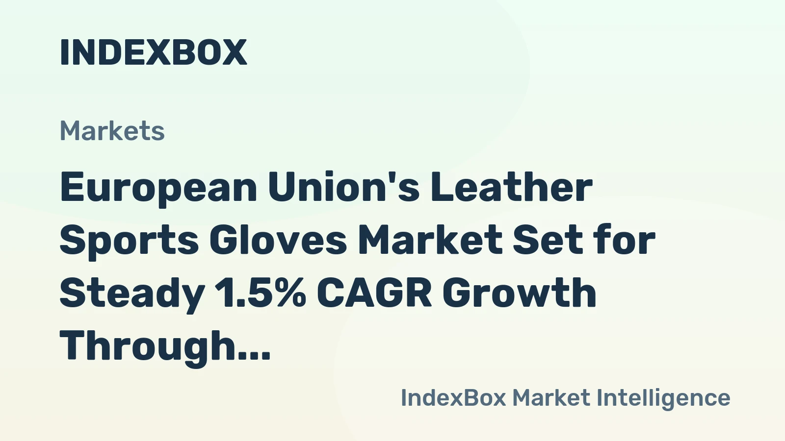 European Union's Leather Sports Gloves Market Set for Steady 1.5% CAGR Growth Through 2035