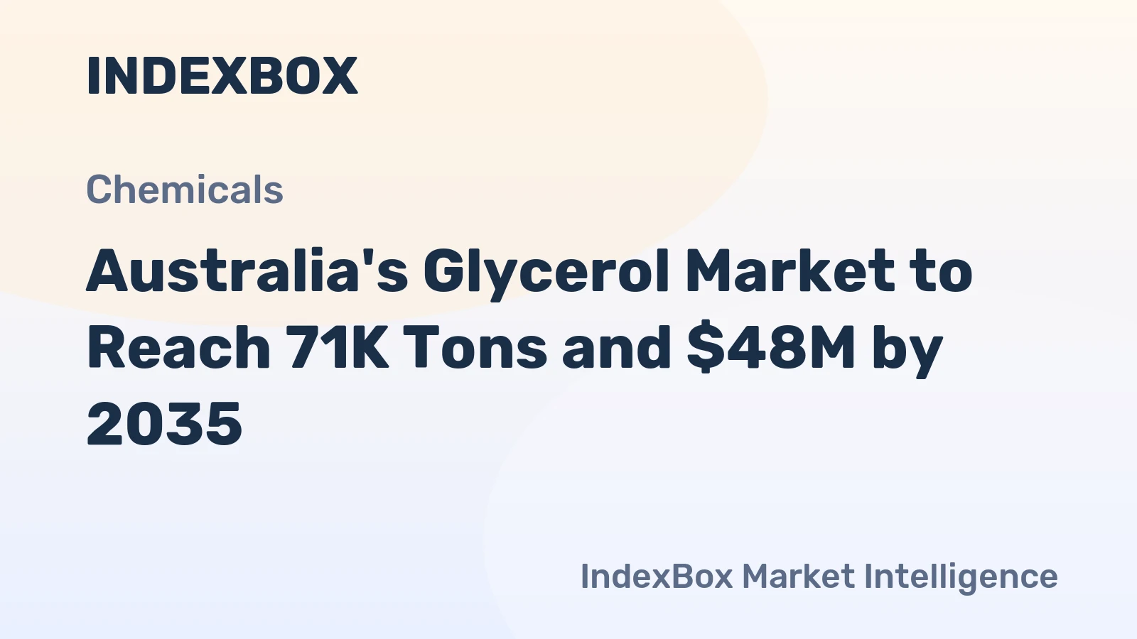 Australia's Glycerol Market to Reach 71K Tons and $48M by 2035