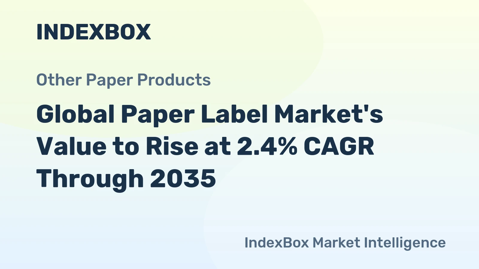 Global Paper Label Market's Value to Rise at 2.4% CAGR Through 2035