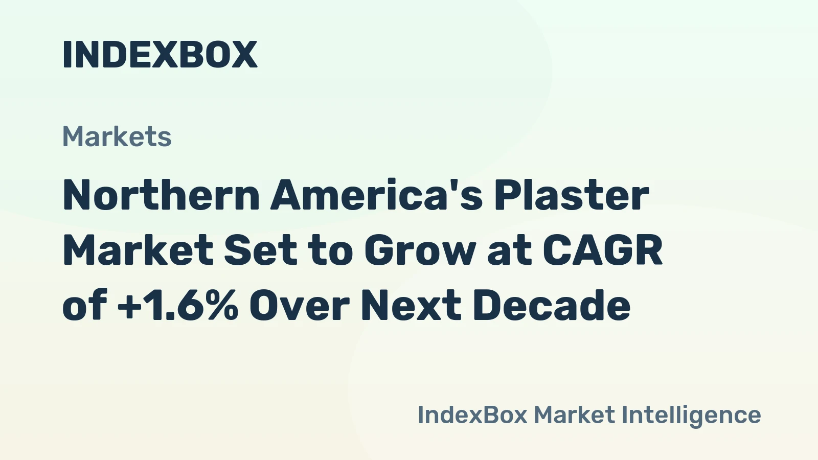 Northern America's Plaster Market Set to Grow at CAGR of +1.6% Over Next Decade