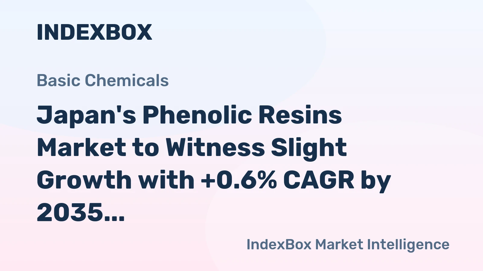 Japan's Phenolic Resins Market to Witness Slight Growth with +0.6% CAGR by 2035