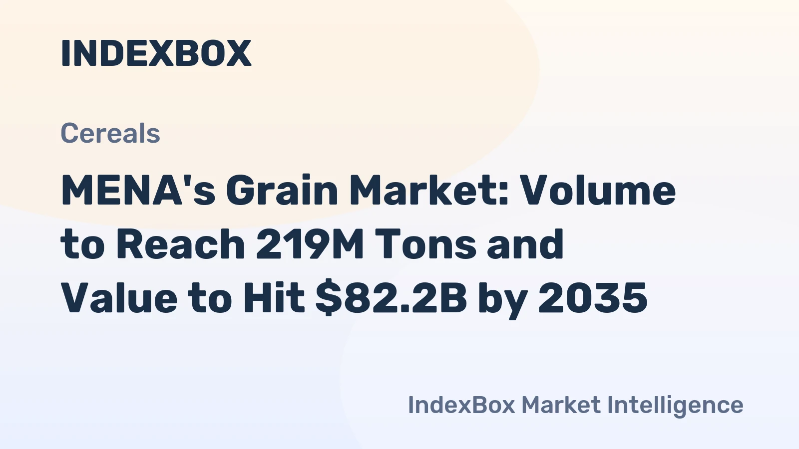 MENA's Grain Market: Volume to Reach 219M Tons and Value to Hit $82.2B by 2035