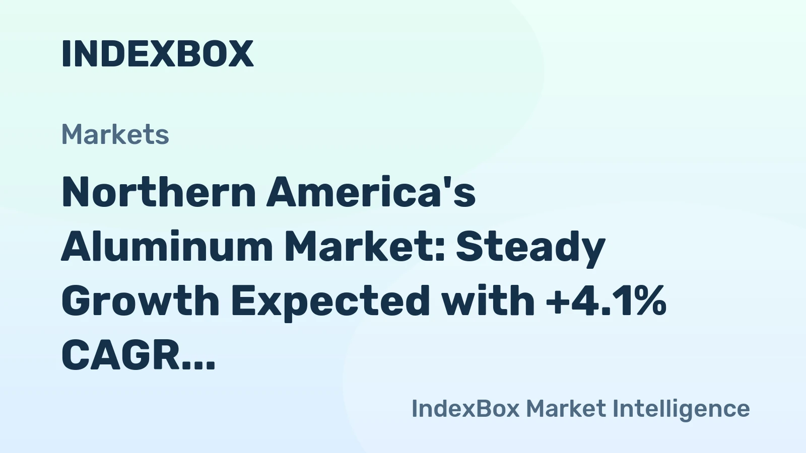 Northern America's Aluminum Market: Steady Growth Expected with +4.1% CAGR