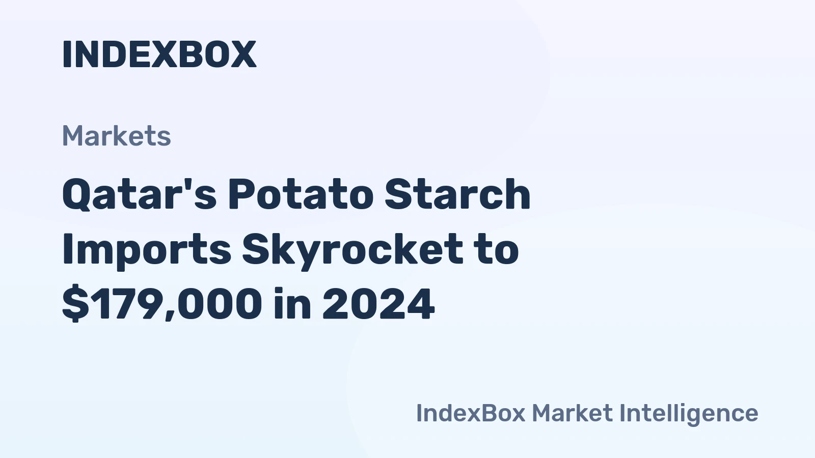 Qatar's Potato Starch Imports Skyrocket to $179,000 in 2024