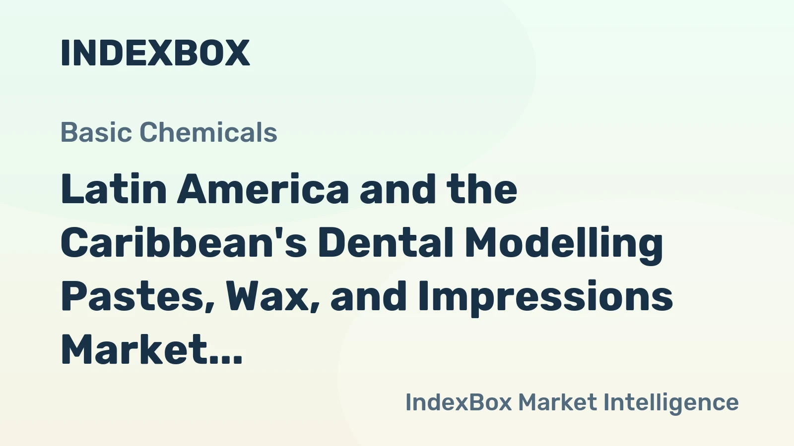 Latin America and the Caribbean's Dental Modelling Pastes, Wax, and Impressions Market to Reach 41K Tons and $152M by 2035