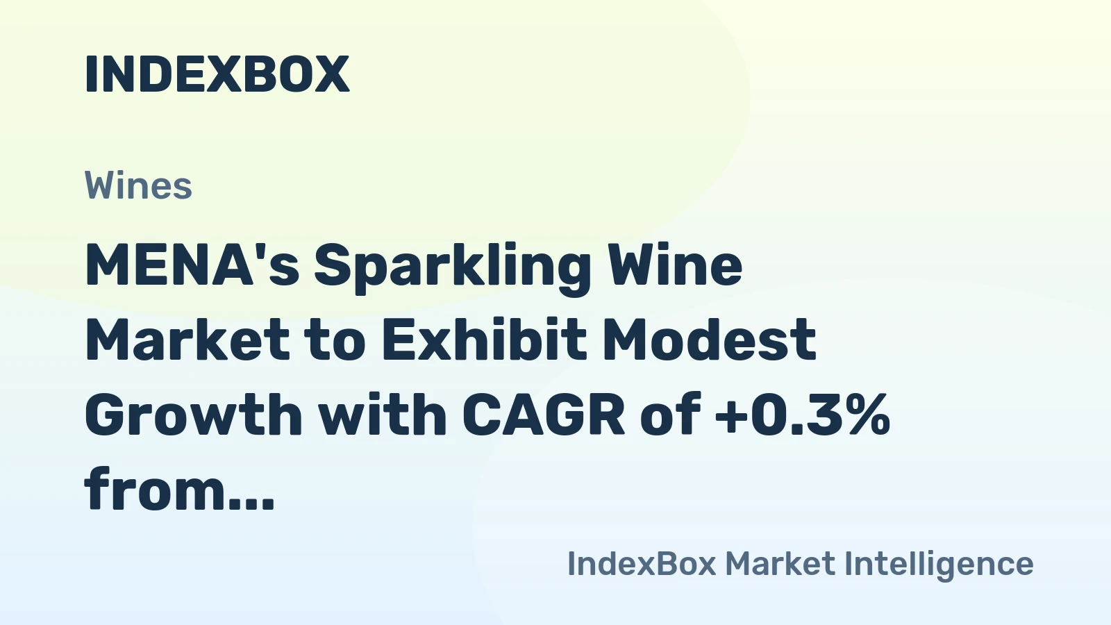 MENA's Sparkling Wine Market to Exhibit Modest Growth with CAGR of +0.3% from 2024-2035