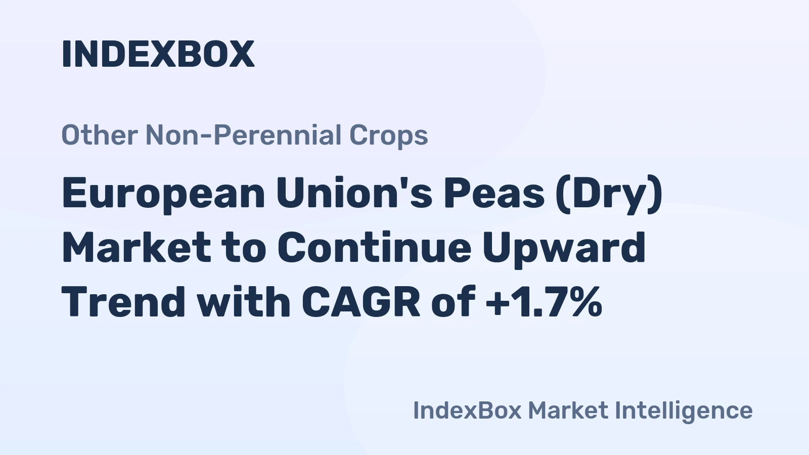 European Union's Peas (Dry) Market to Continue Upward Trend with CAGR of +1.7%