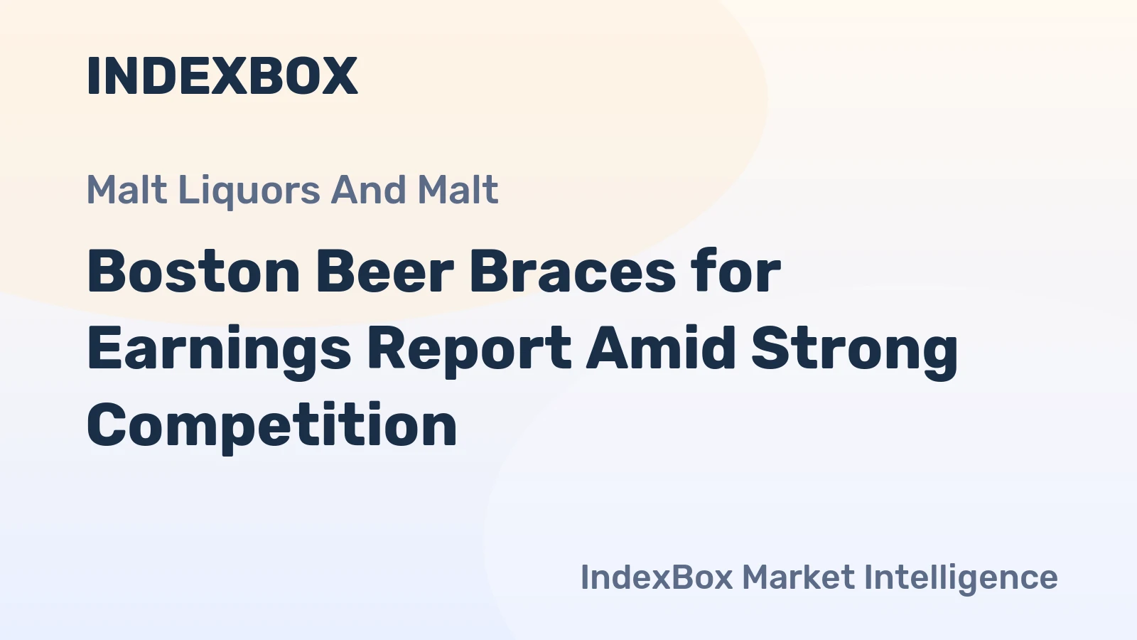 Boston Beer Braces for Earnings Report Amid Strong Competition