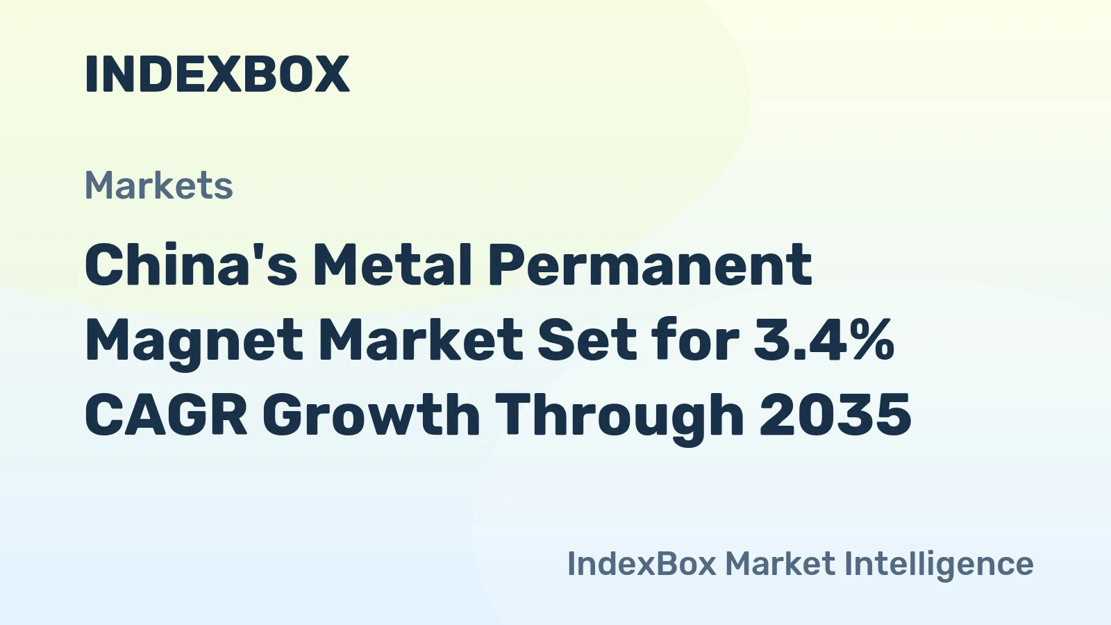 China's Metal Permanent Magnet Market Set for 3.4% CAGR Growth Through 2035