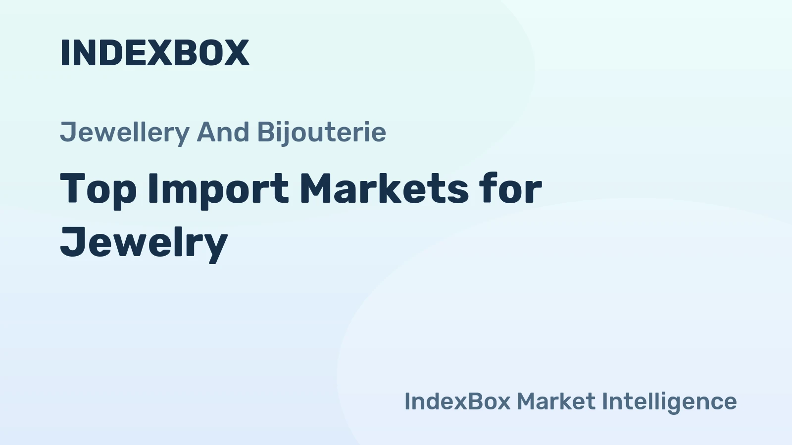 Top Import Markets for Jewelry