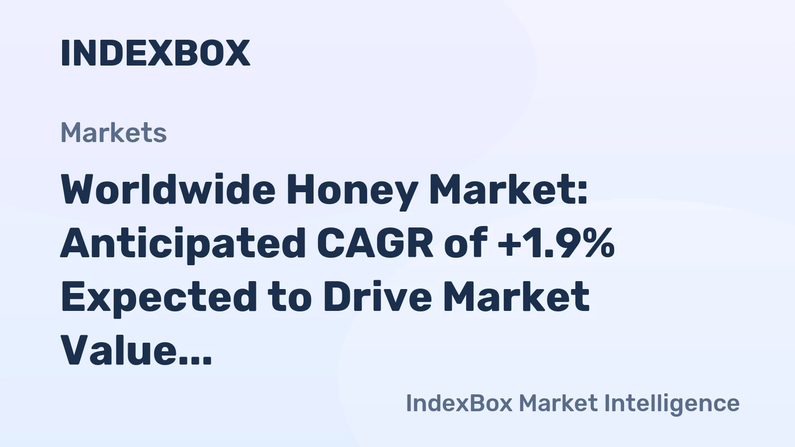 Worldwide Honey Market: Anticipated CAGR of +1.9% Expected to Drive Market Value to $7.8B by 2035