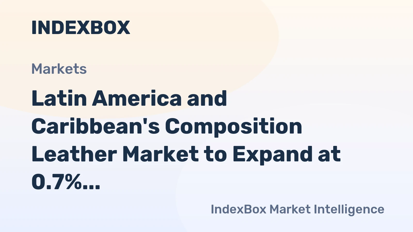 Latin America and Caribbean's Composition Leather Market to Expand at 0.7% CAGR, Reaching 89M Square Meters by 2035