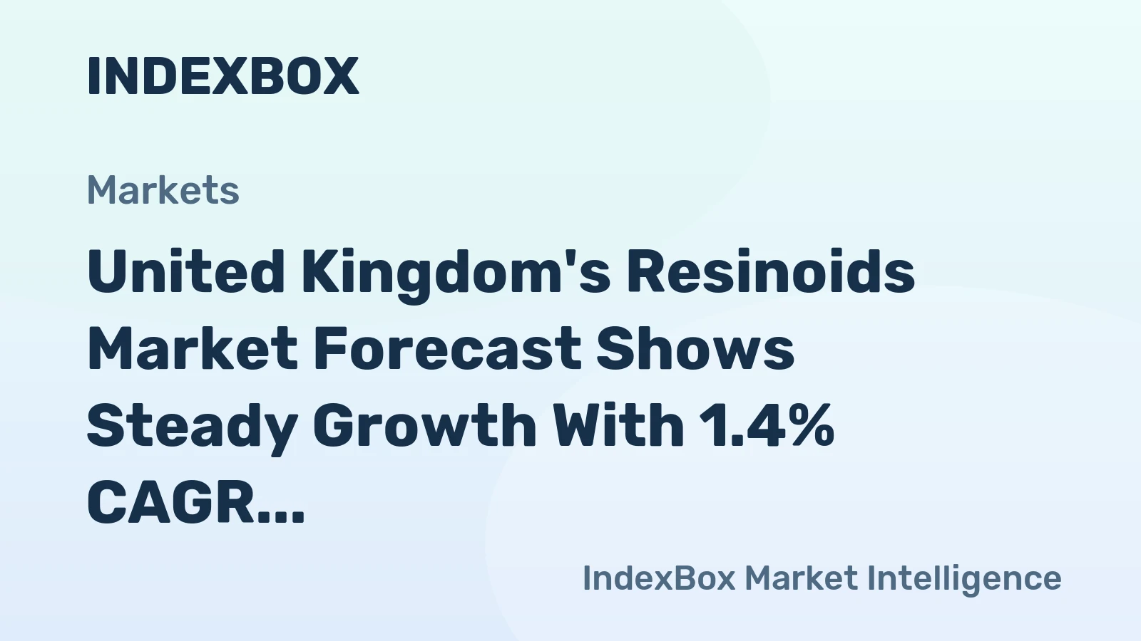 United Kingdom's Resinoids Market Forecast Shows Steady Growth With 1.4% CAGR Through 2035