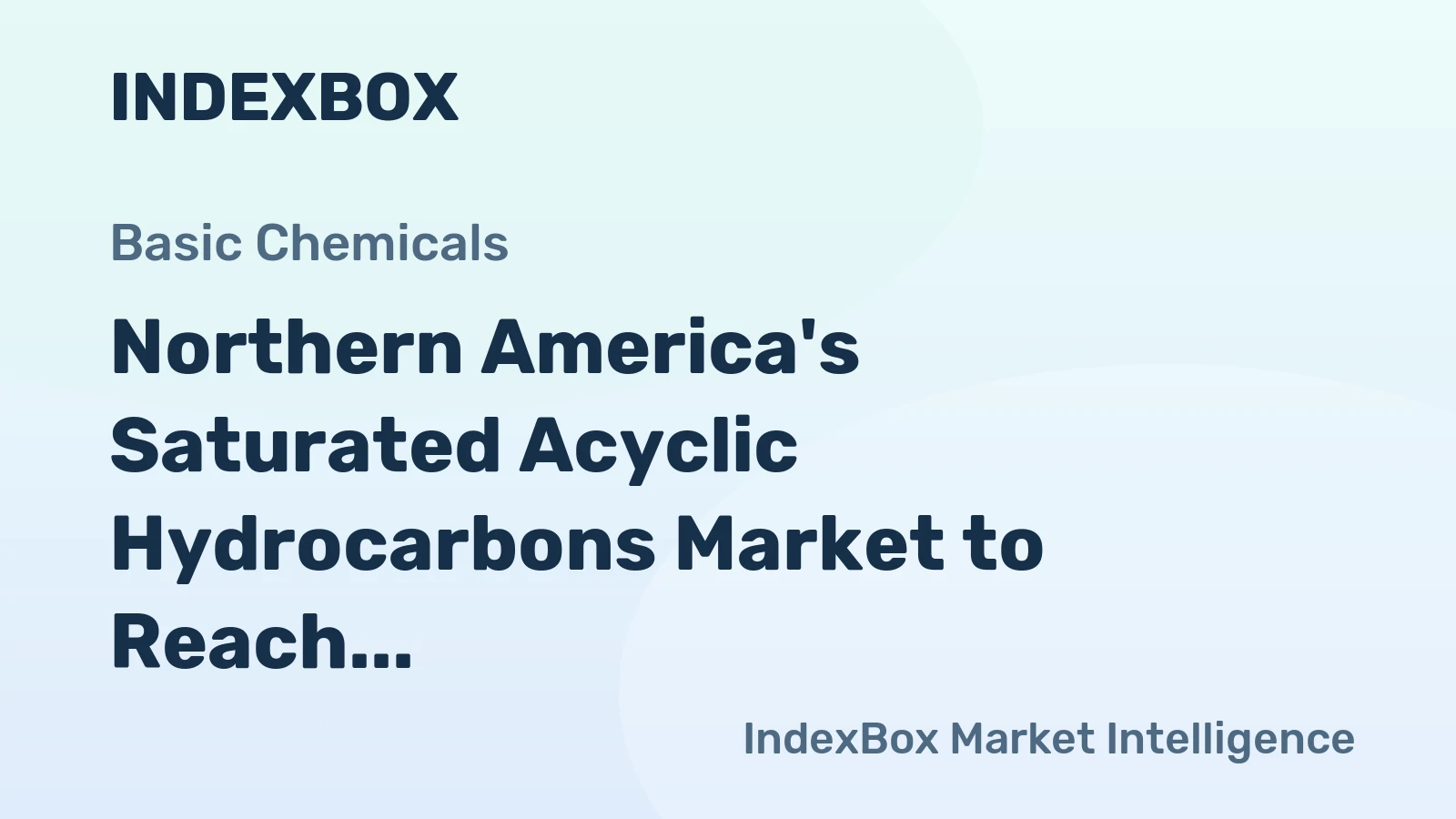 Northern America's Saturated Acyclic Hydrocarbons Market to Reach 3.2 Million Tons and $2.5 Billion