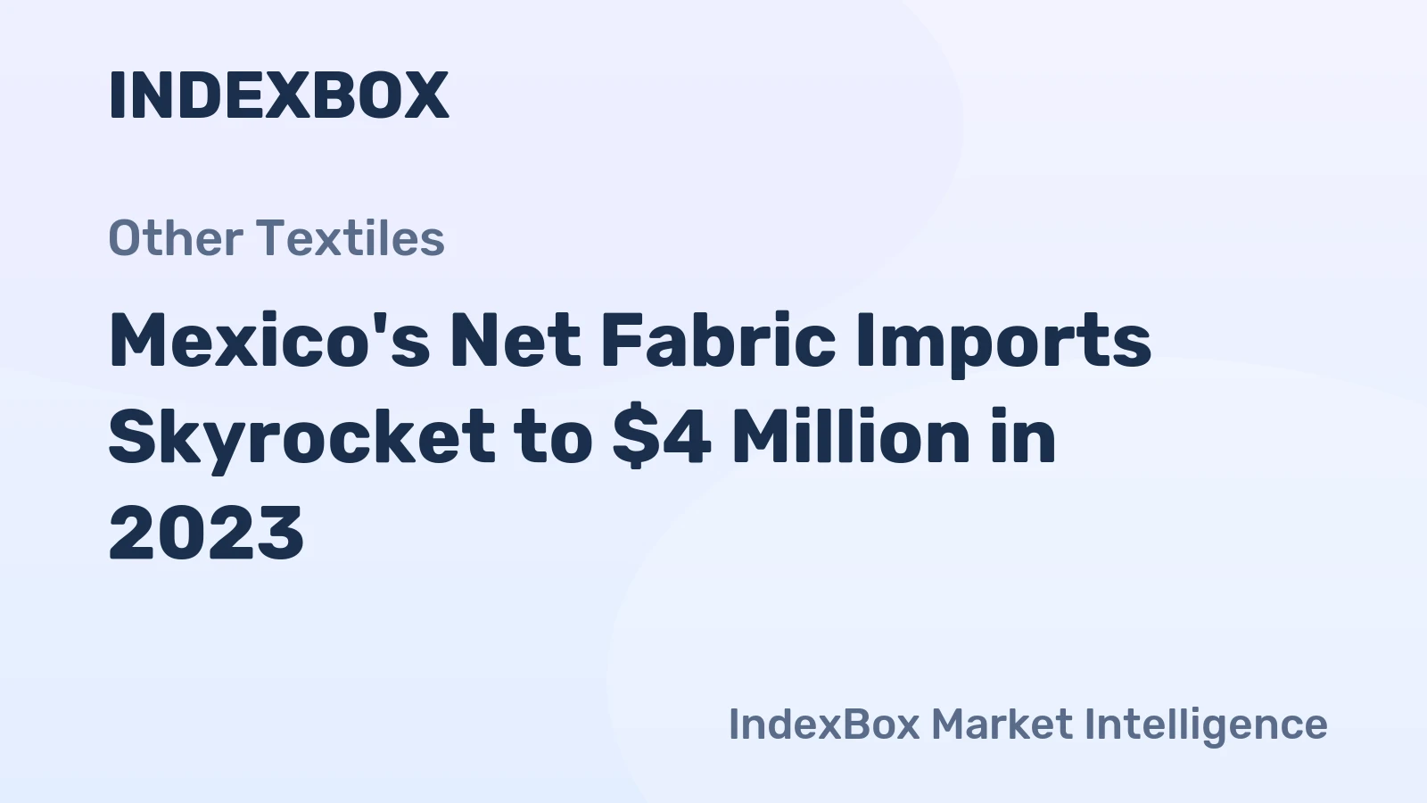 Mexico's Net Fabric Imports Skyrocket to $4 Million in 2023