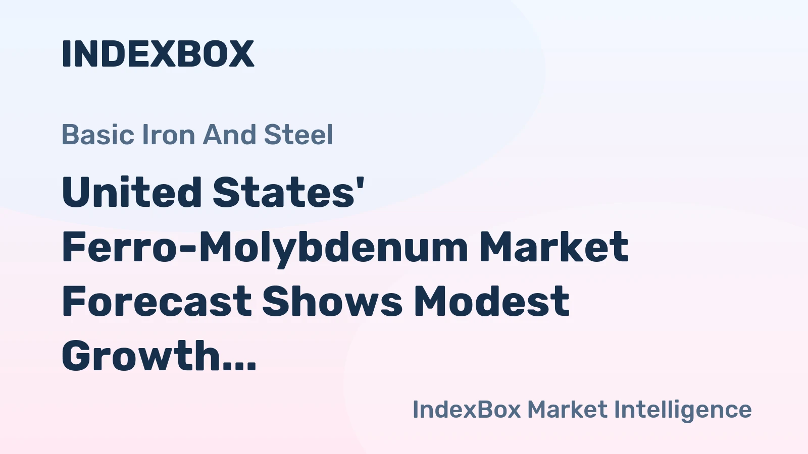 United States' Ferro-Molybdenum Market Forecast Shows Modest Growth With a 1.2% CAGR Through 2035