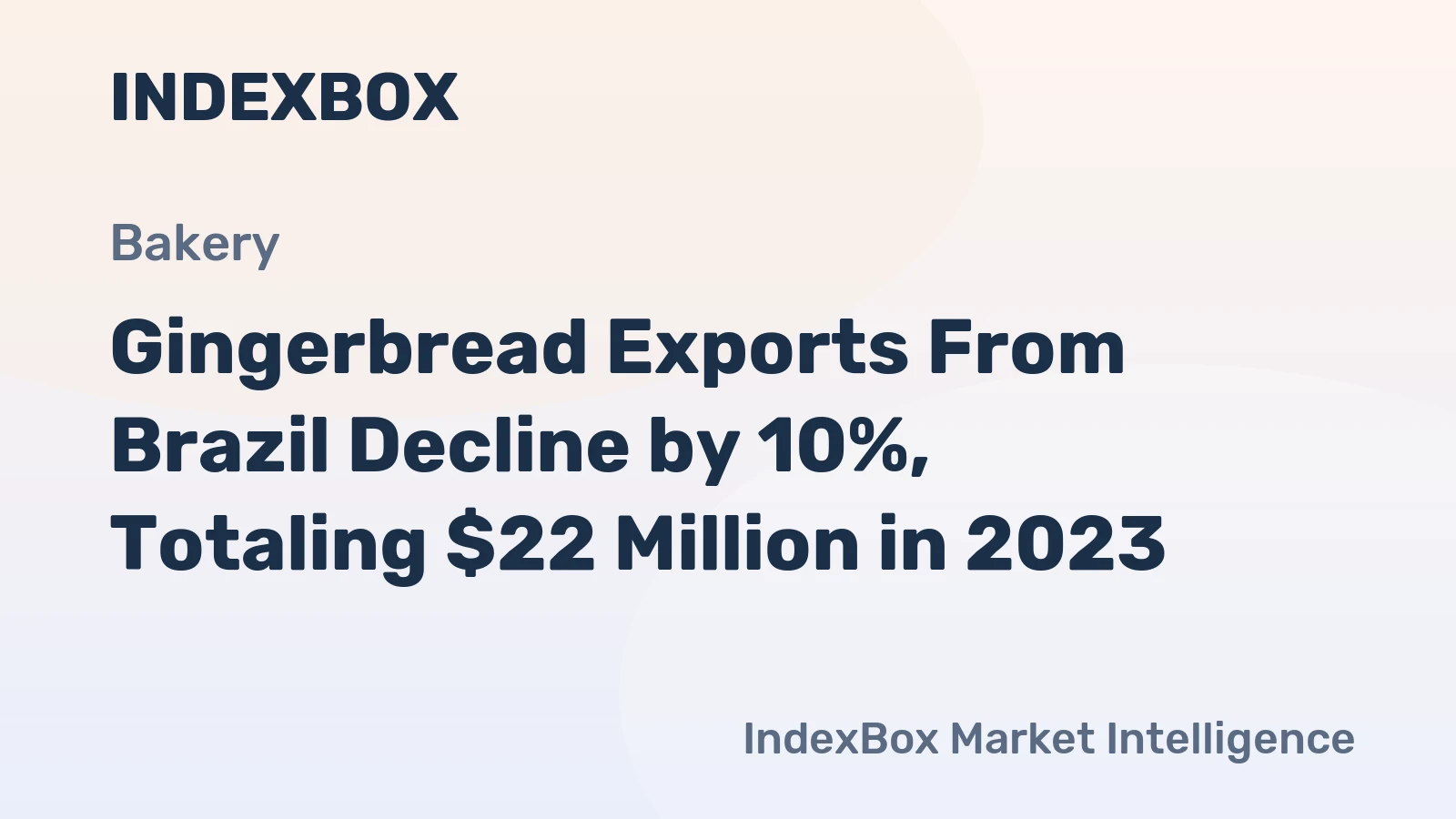 Gingerbread Exports From Brazil Decline by 10%, Totaling $22 Million in 2023