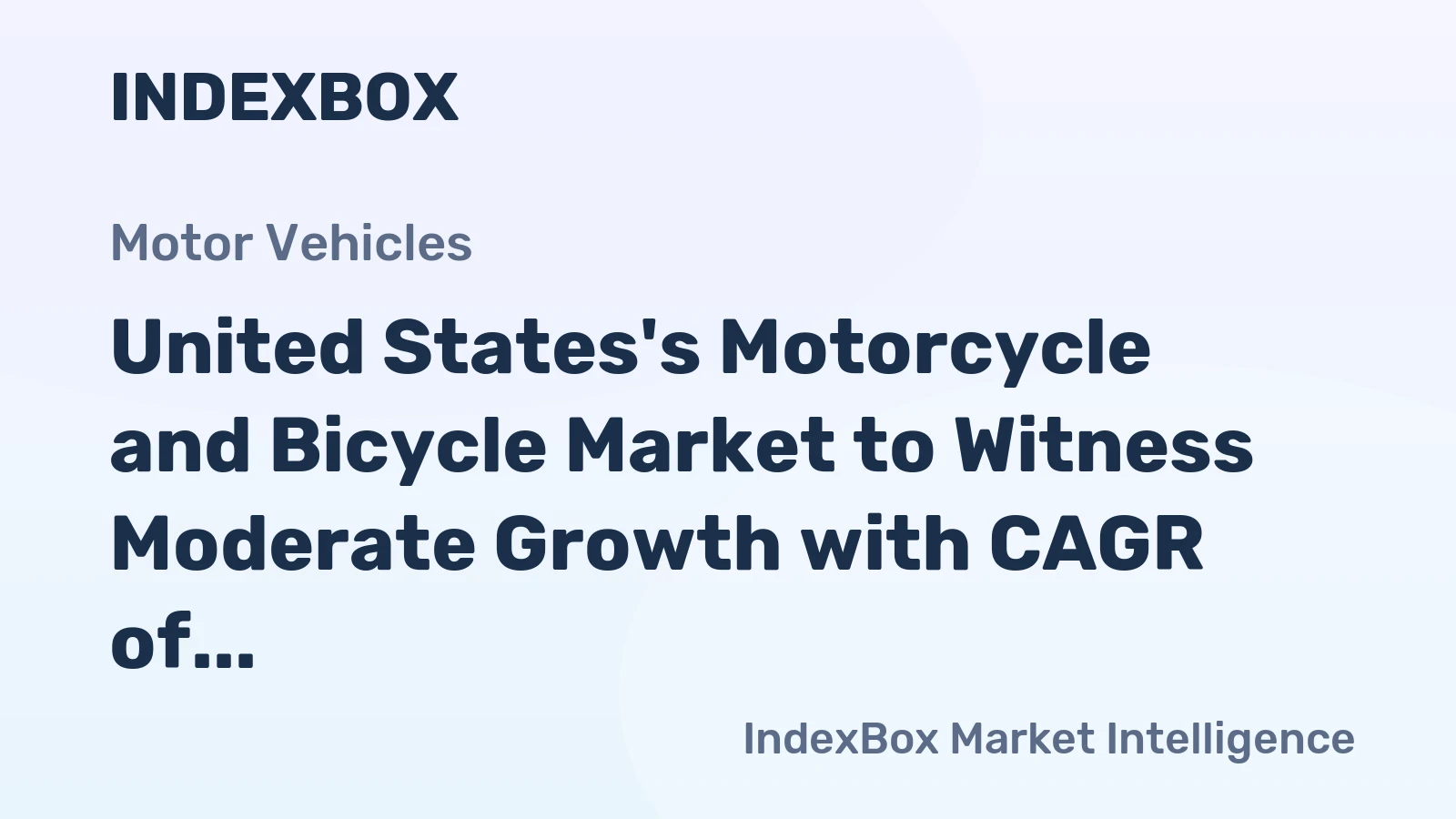 United States's Motorcycle and Bicycle Market to Witness Moderate Growth with CAGR of +1.8% from 2024 to 2035