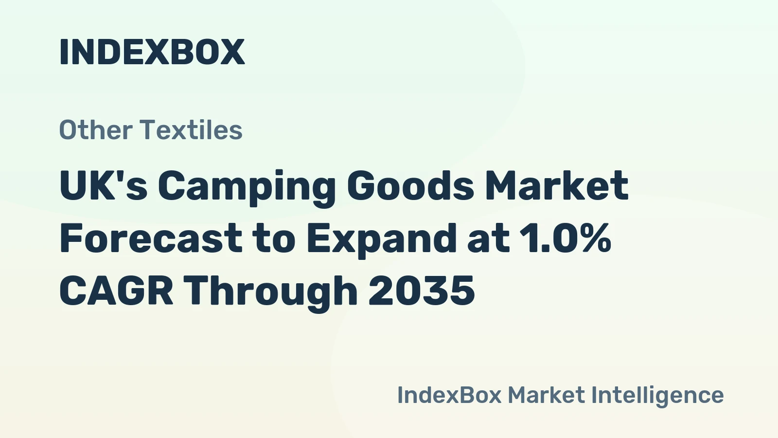 UK's Camping Goods Market Forecast to Expand at 1.0% CAGR Through 2035