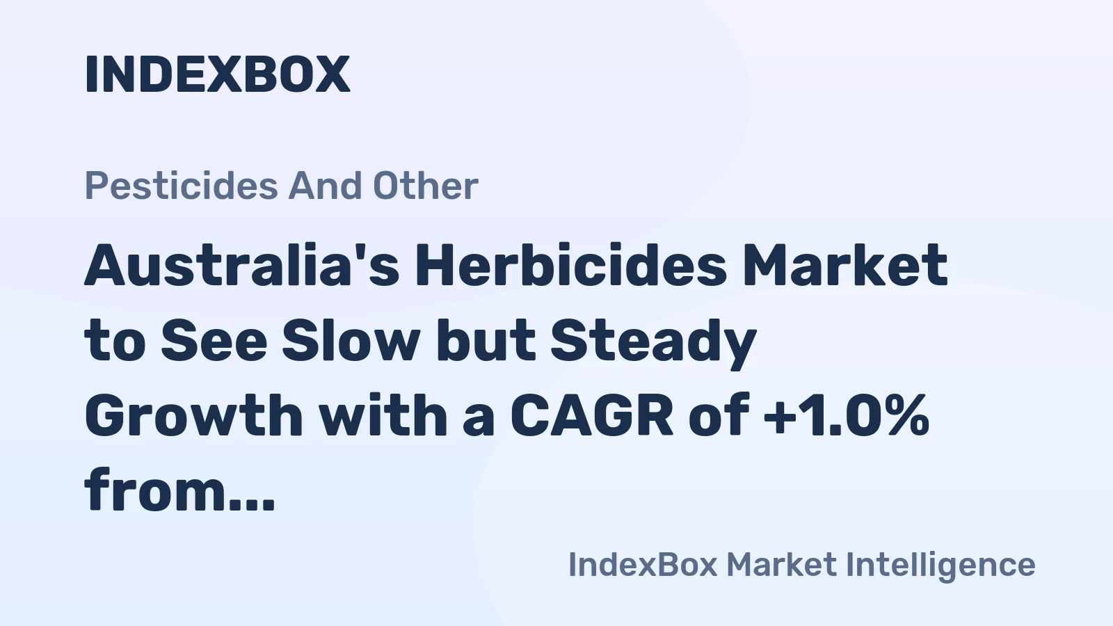 Australia's Herbicides Market to See Slow but Steady Growth with a CAGR of +1.0% from 2024-2035