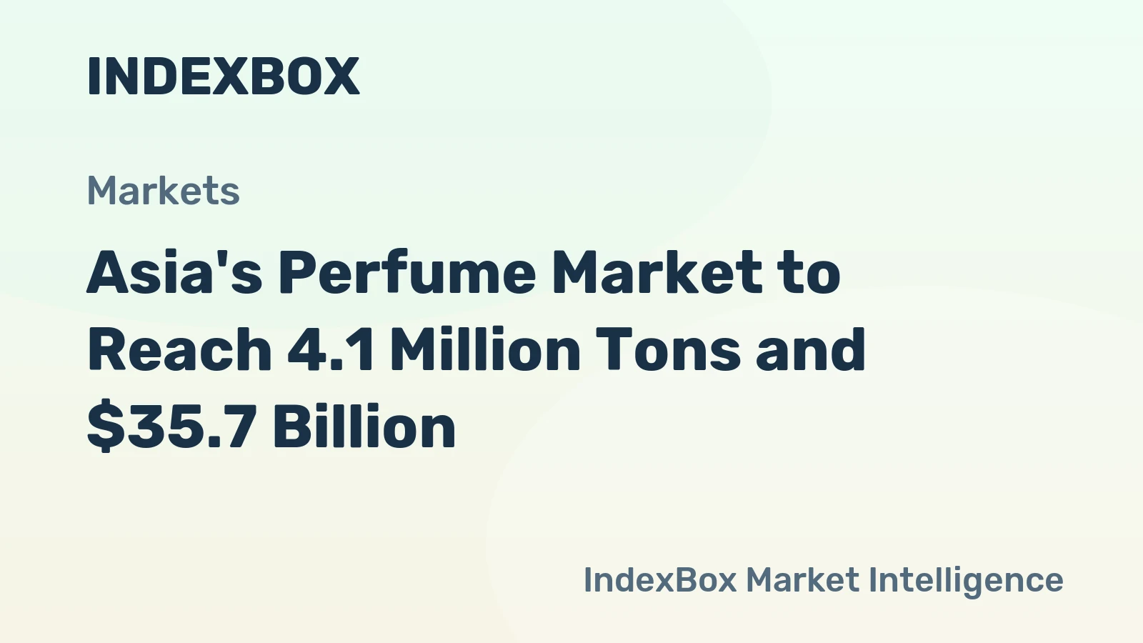 Asia's Perfume Market to Reach 4.1 Million Tons and $35.7 Billion
