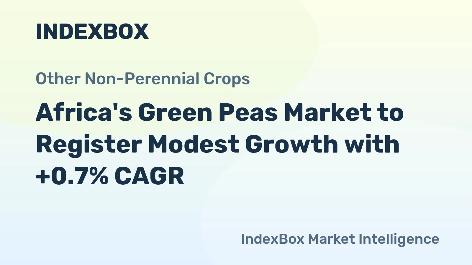 Africa's Green Peas Market to Register Modest Growth with +0.7% CAGR